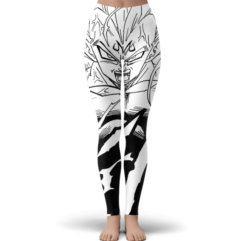 Dragon Ball Z Majin Vegeta Comic Art Black White Cool Yoga Pants ...