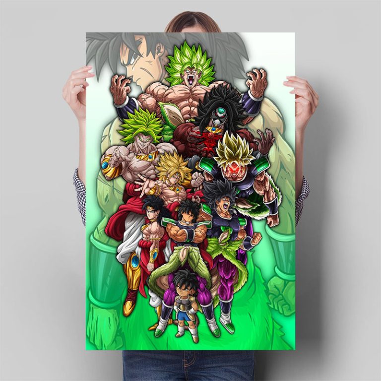 Dragon Ball Broly All Form Poster | Dragon Ball Z Shop