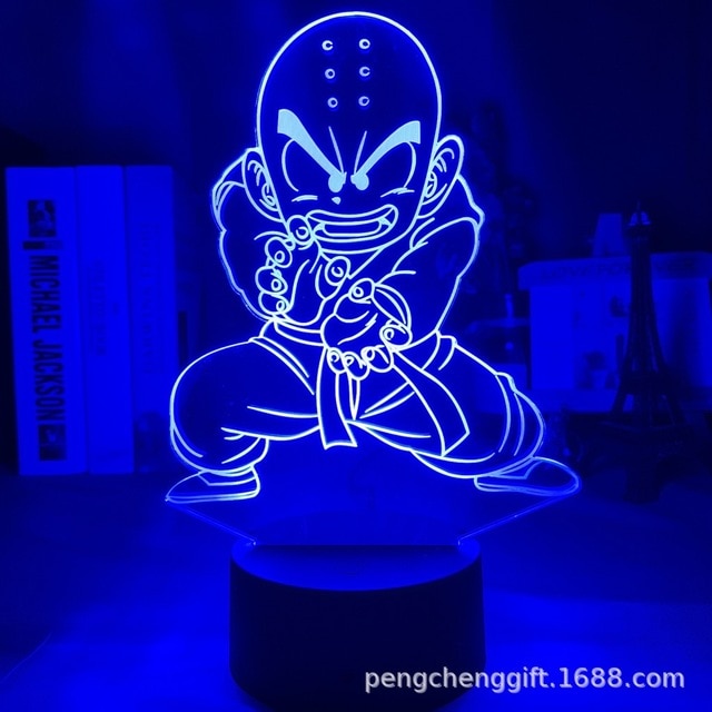 Anime Krillin 3D Led Night Light Dragon Ball Z Table Lamp | Dragon Ball ...