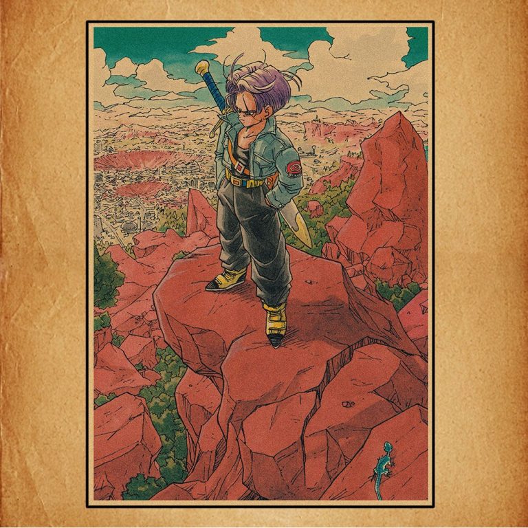 Japanese Surrounding Trunks Dragon Ball Poster | Dragon Ball Z Shop