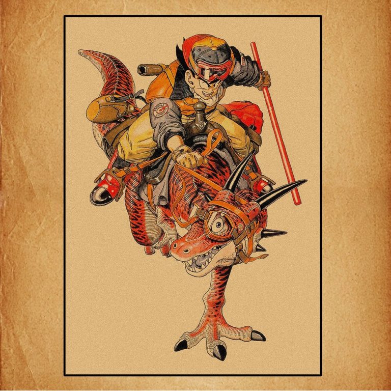 Japanese Surrounding Goku Chart-topper Dragon Ball Poster | Dragon Ball ...